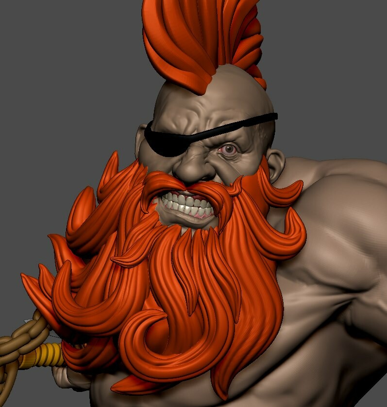 ArtStation - Gotrek Re-take for 3d printing.