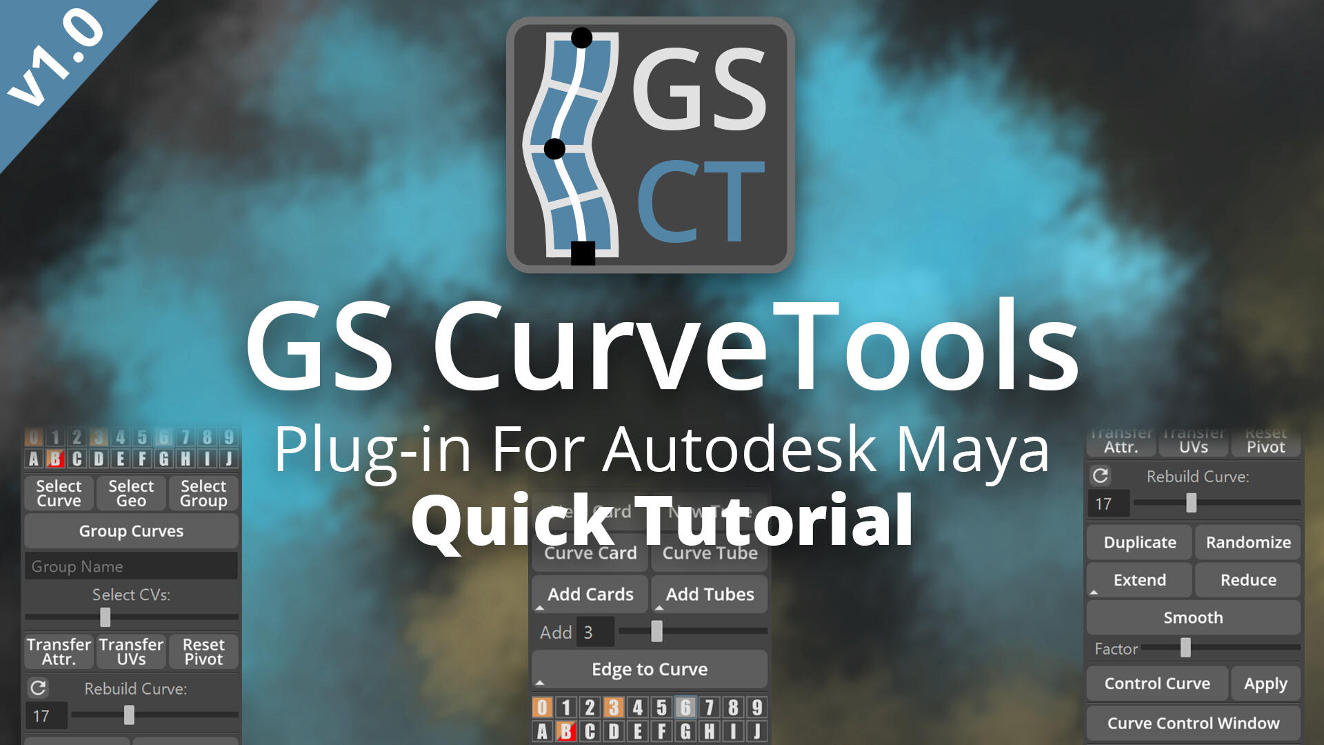 ArtStation - GS CurveTools v1.0 for Maya - Tutorial