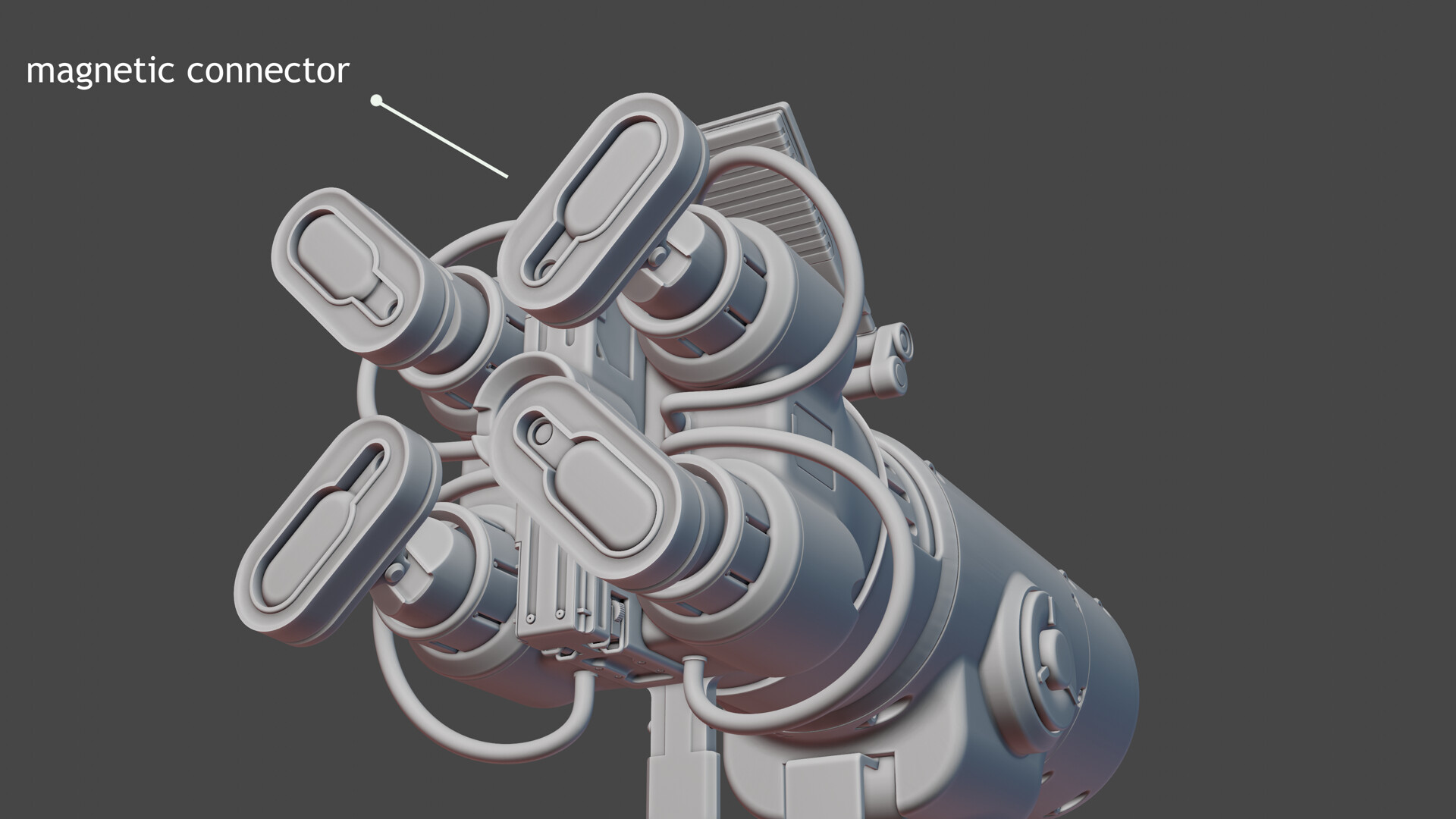 Maksym Skrypka - WIP Sci-fi multi-tool : High-poly