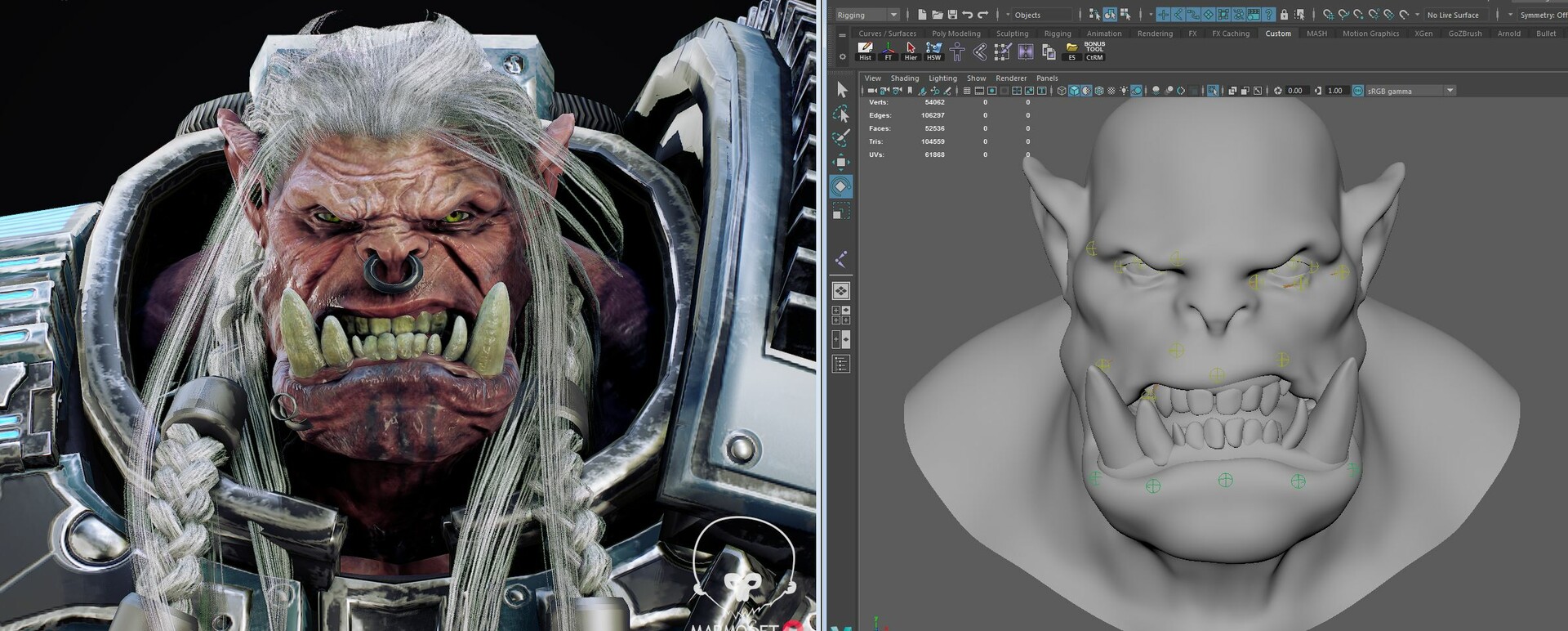 ArtStation - playing with facial rig
