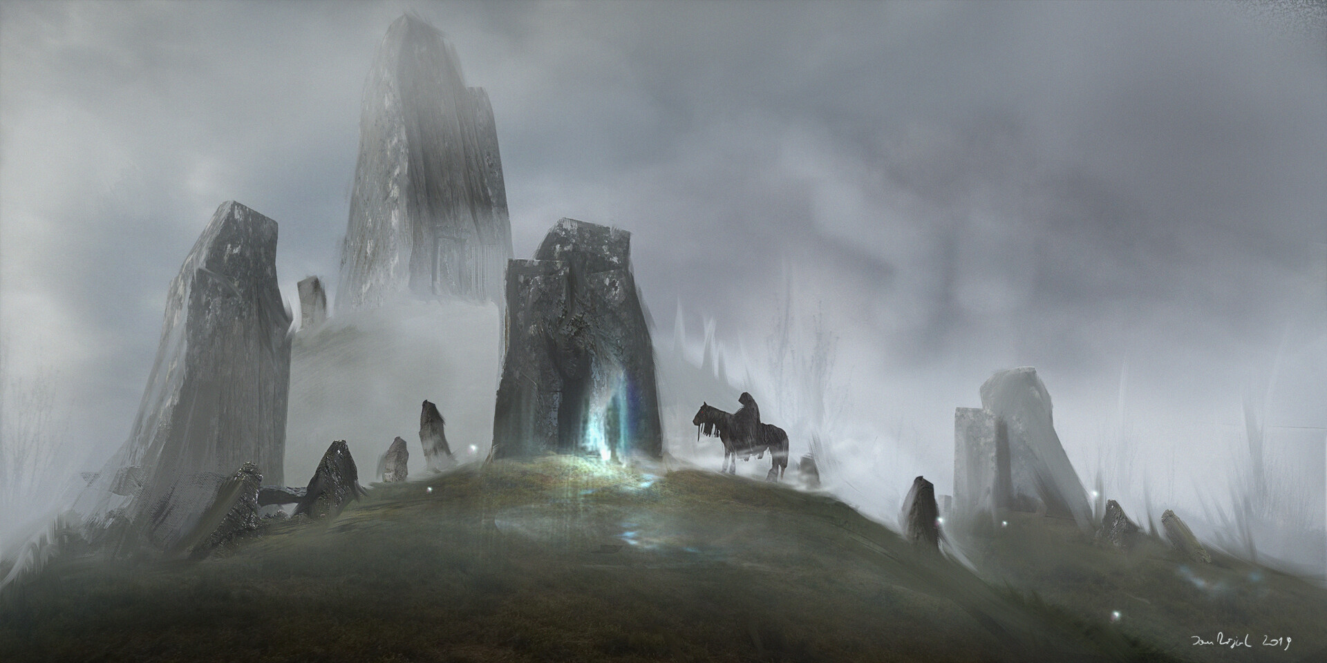 ArtStation - Mist over Barrow Downs