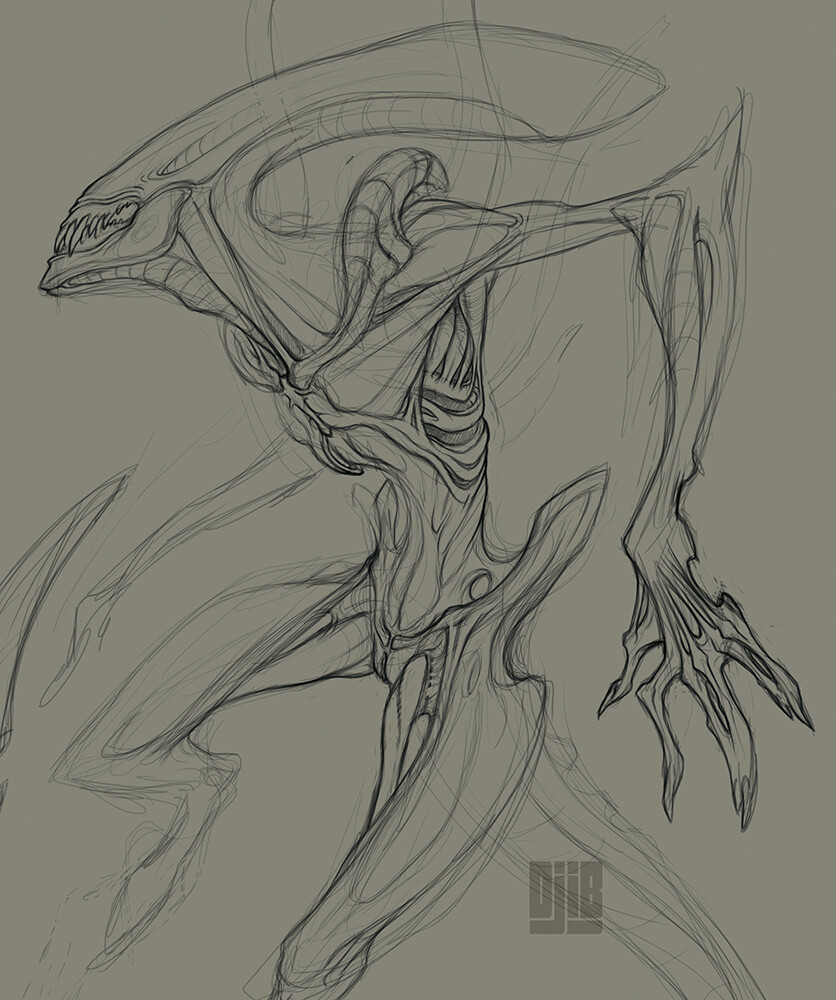 ArtStation - "Xenomorph" : Part 2...