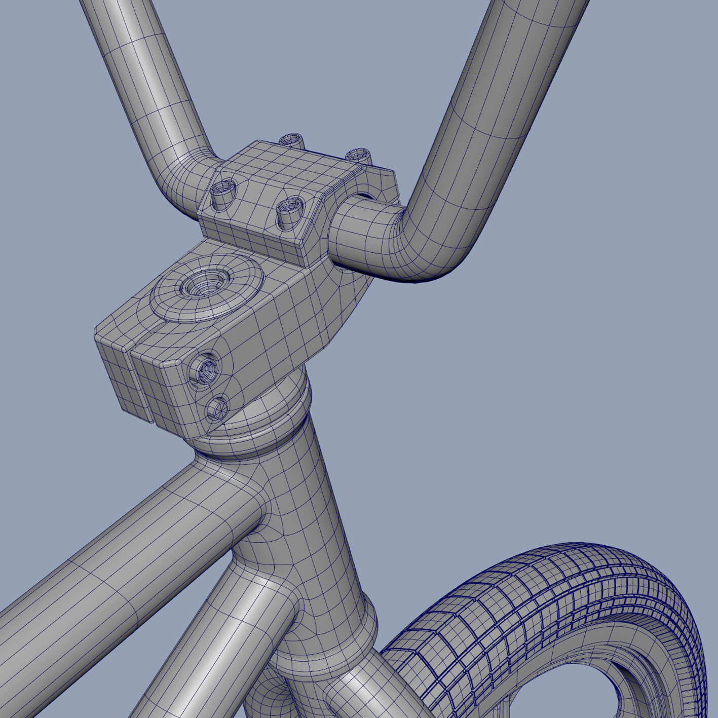 ArtStation - BMX Bike Update: Frame, Handle Bar & Stem