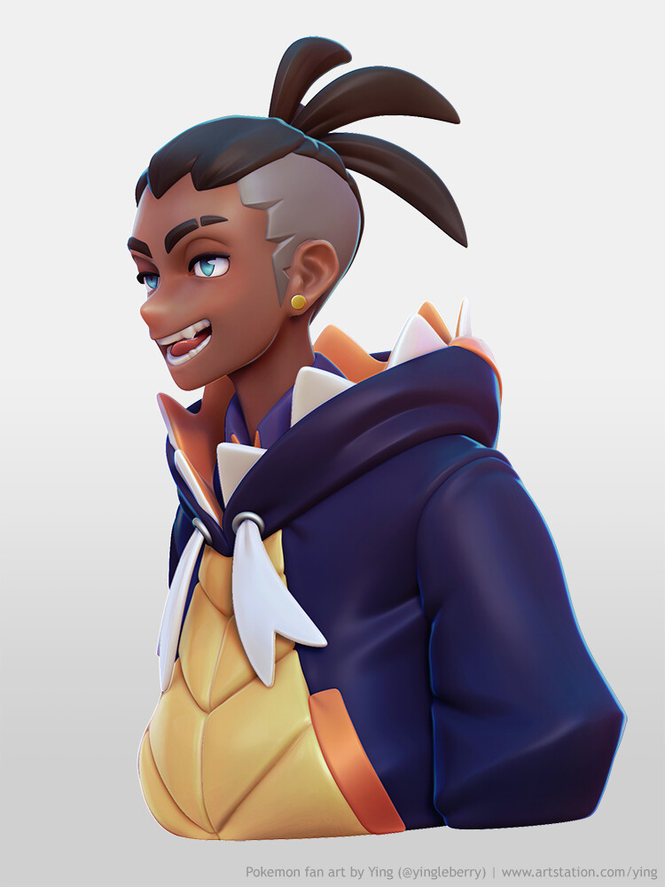 Ying Liu - Pokemon 'Raihan' Fan Art