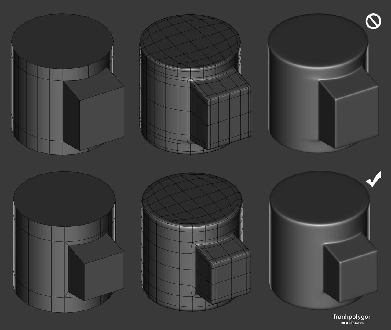 Frank - Sub-D Modeling: Cylinder and rectangle intersections + Fillets.