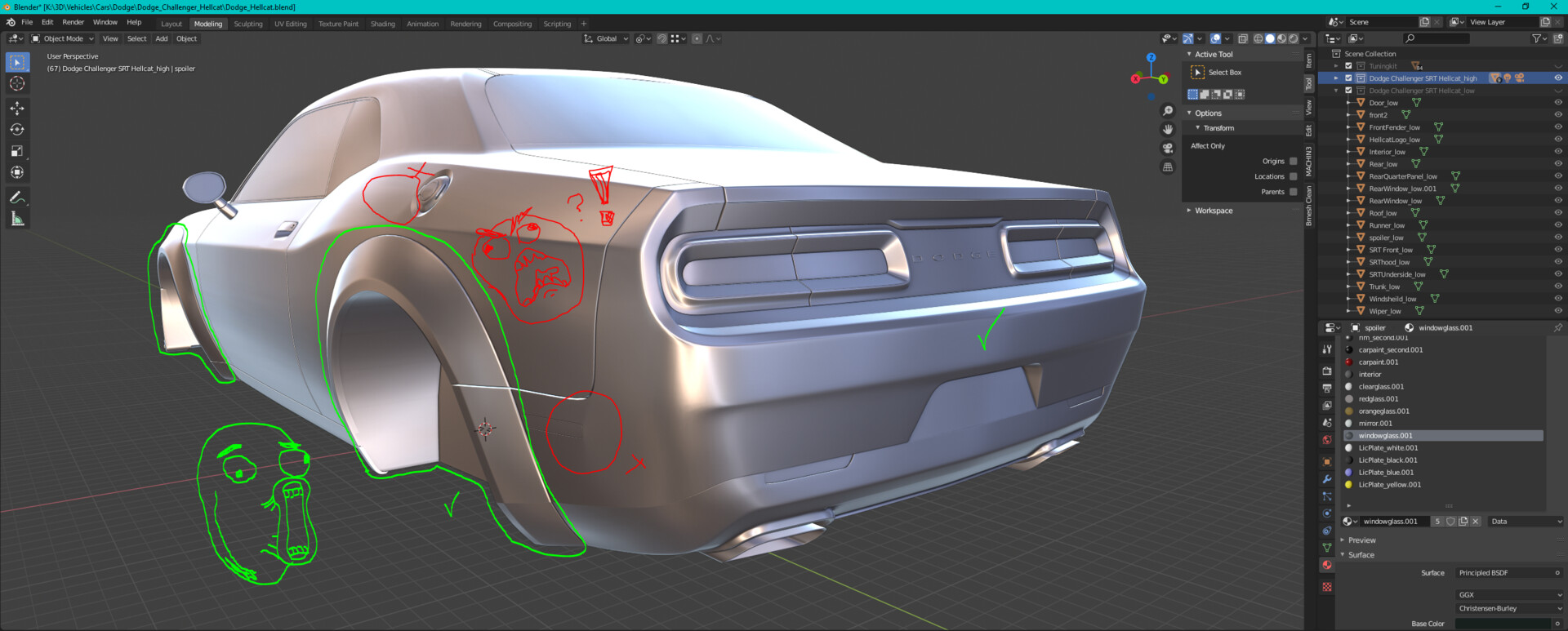 ArtStation - Dodge Hellcat Update.