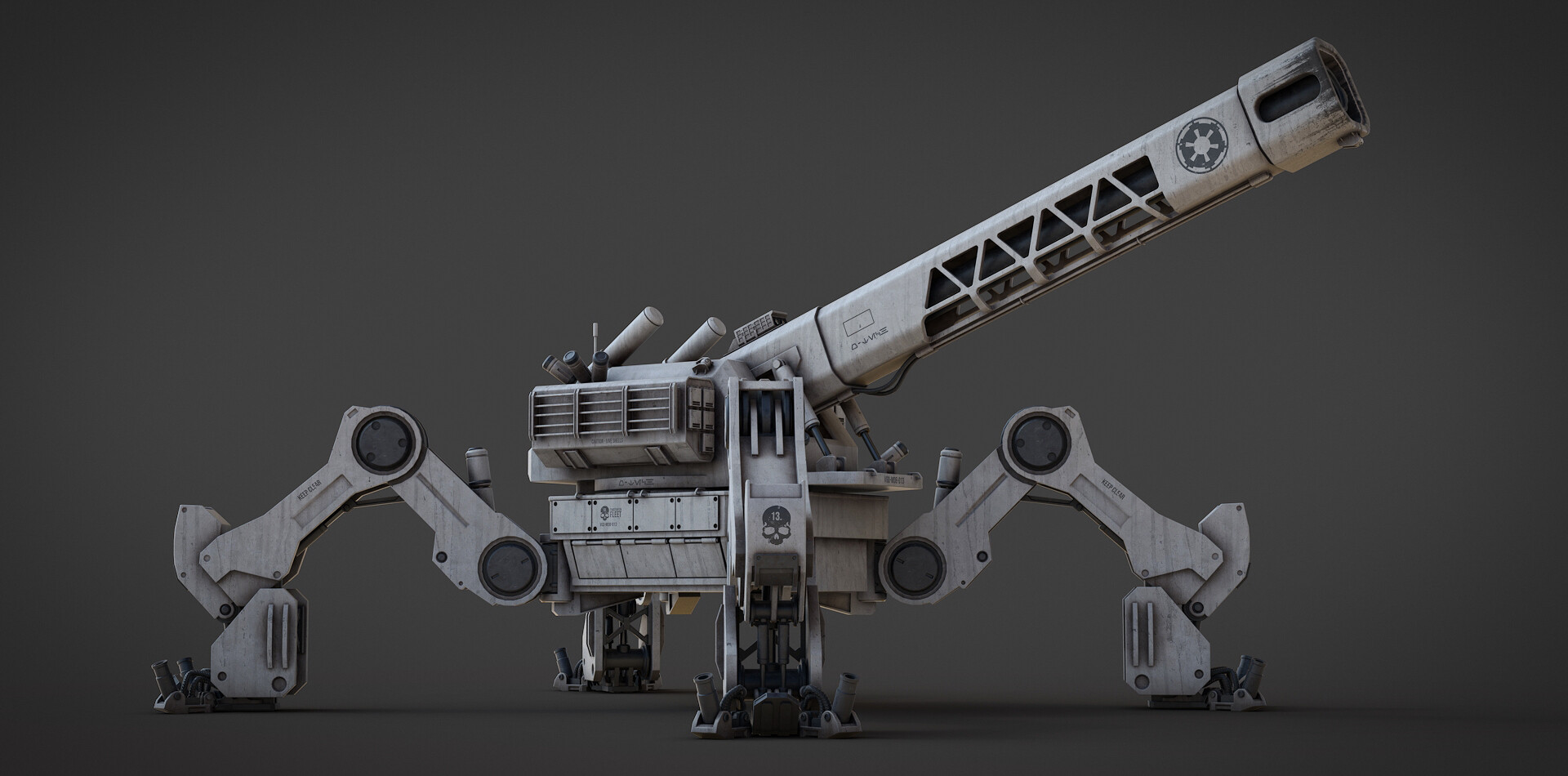 ArtStation - Imperial Artillery Walker WIP