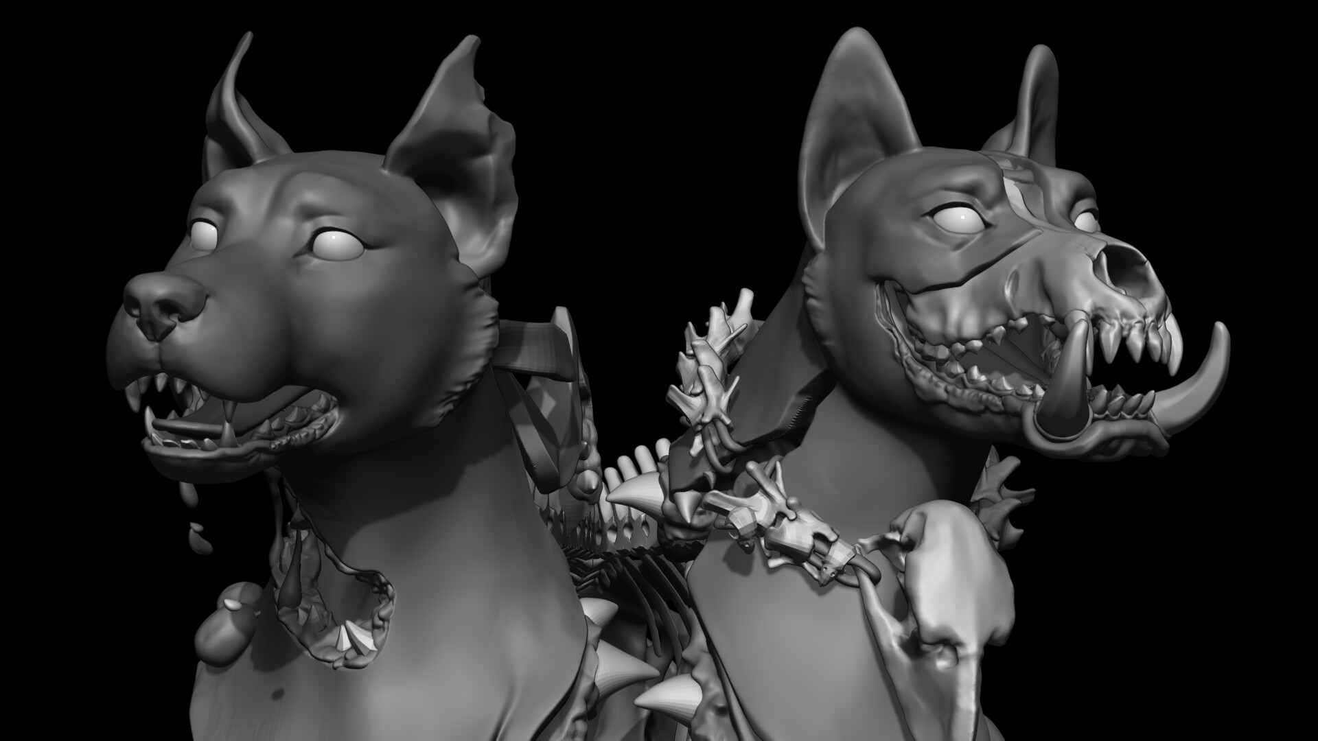 ArtStation - WIP HellHound - Quaser