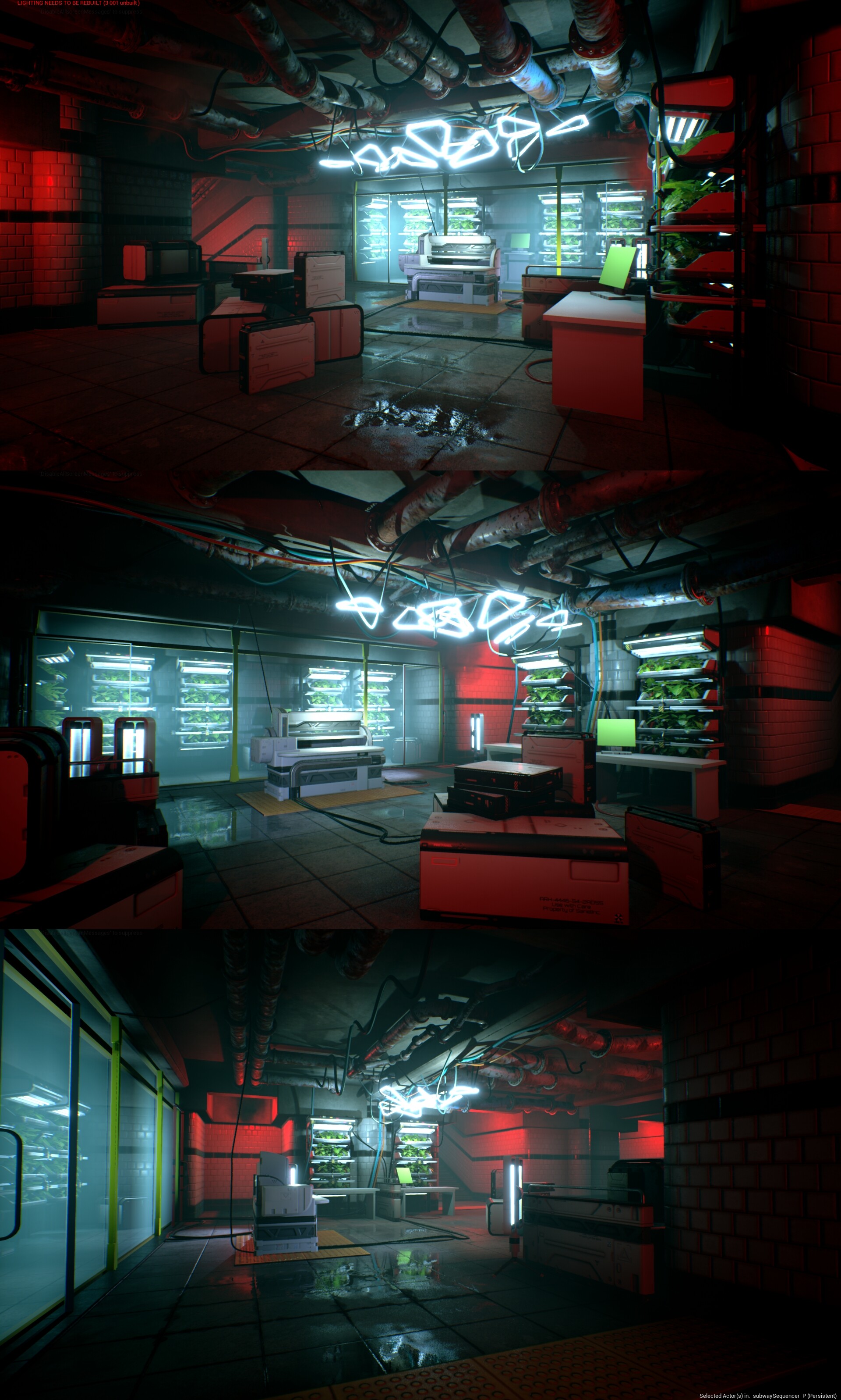 ArtStation - Cyberpunk Art Challenge - Update 03 - Metro Hydroponics Lab