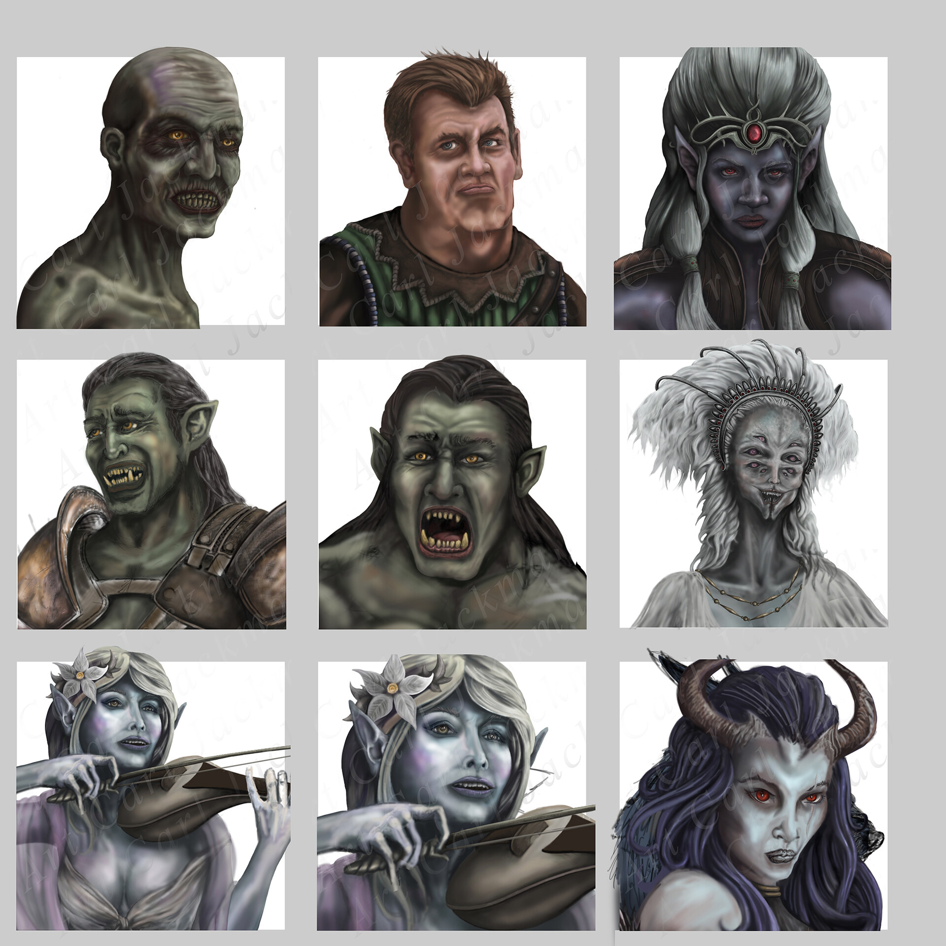 Fantasy Characters Face