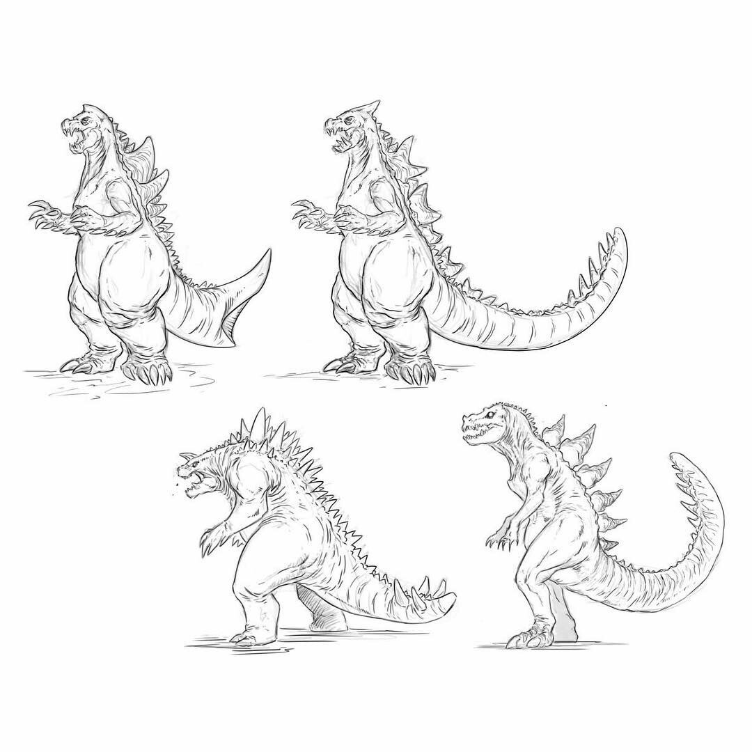 ArtStation - Classic Kaiju Sketches