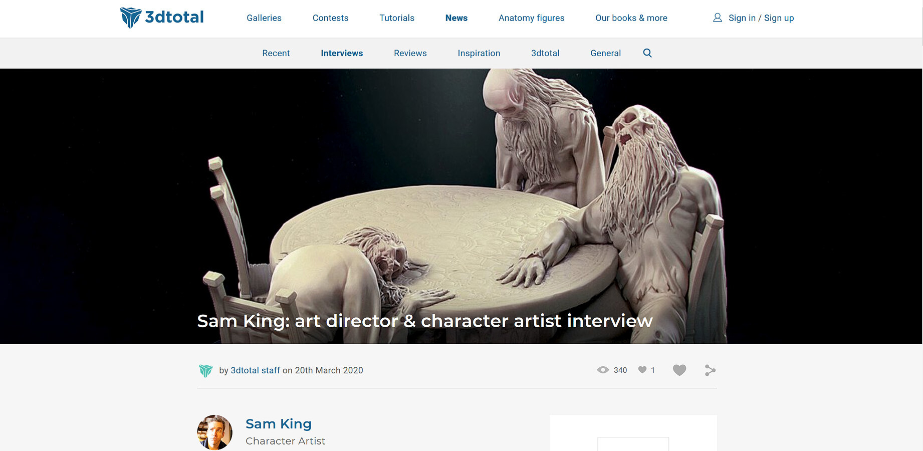 ArtStation - 3dTotal interview