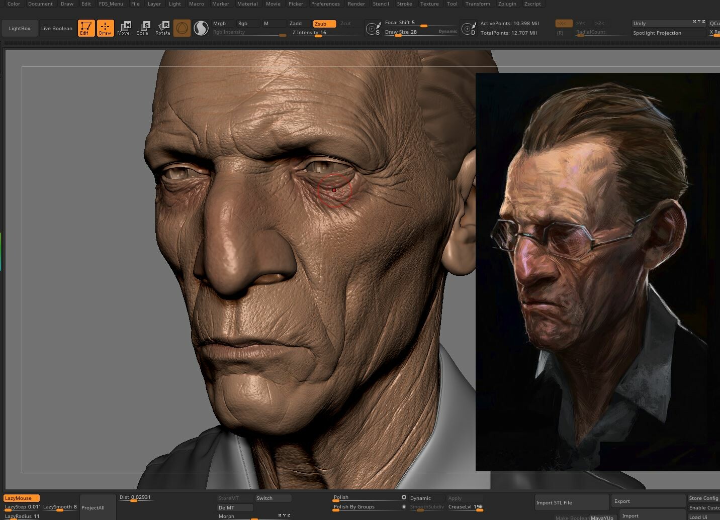 ArtStation - Detailing Face - Almost there!