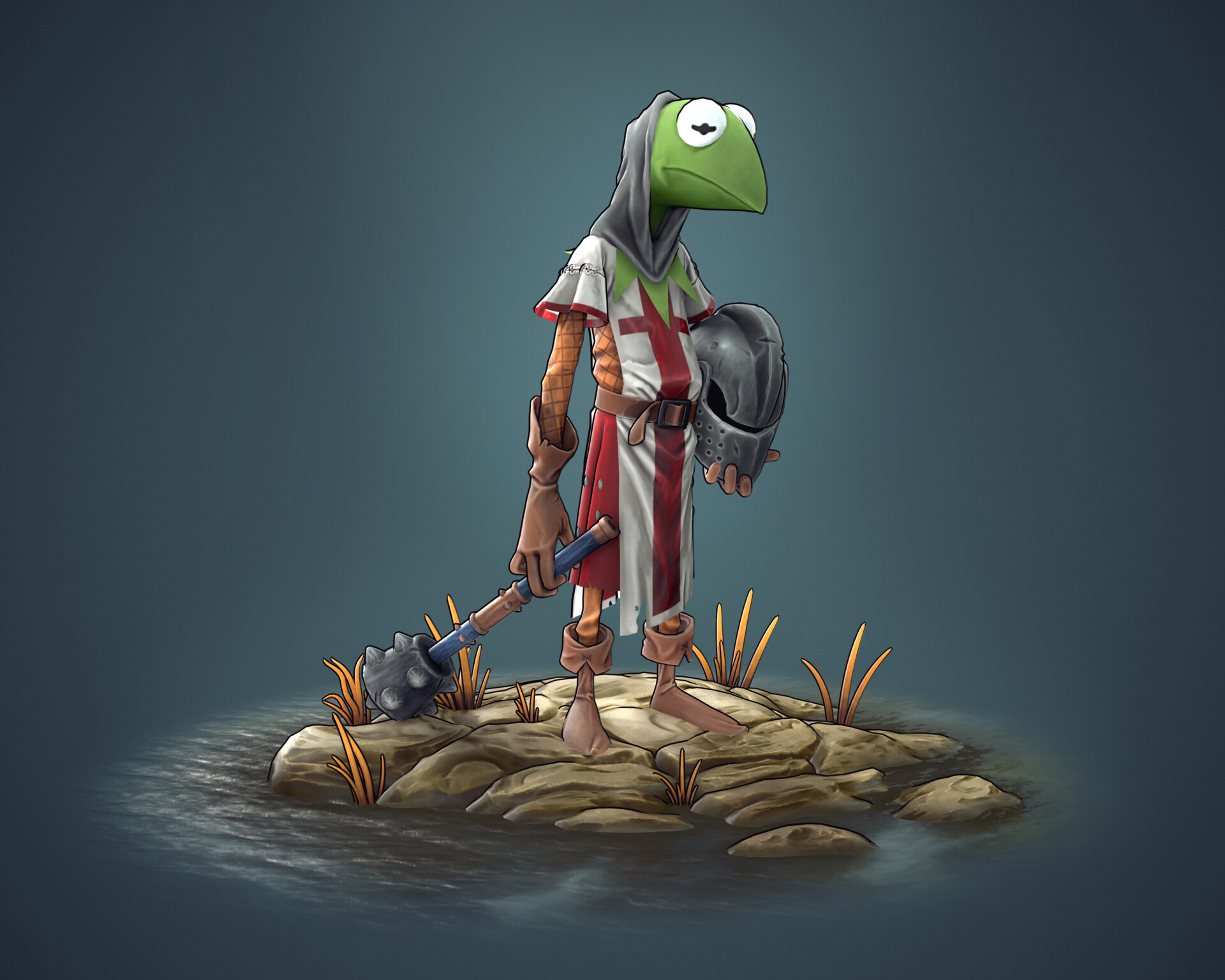 ArtStation - Kermit Medieval Stylized