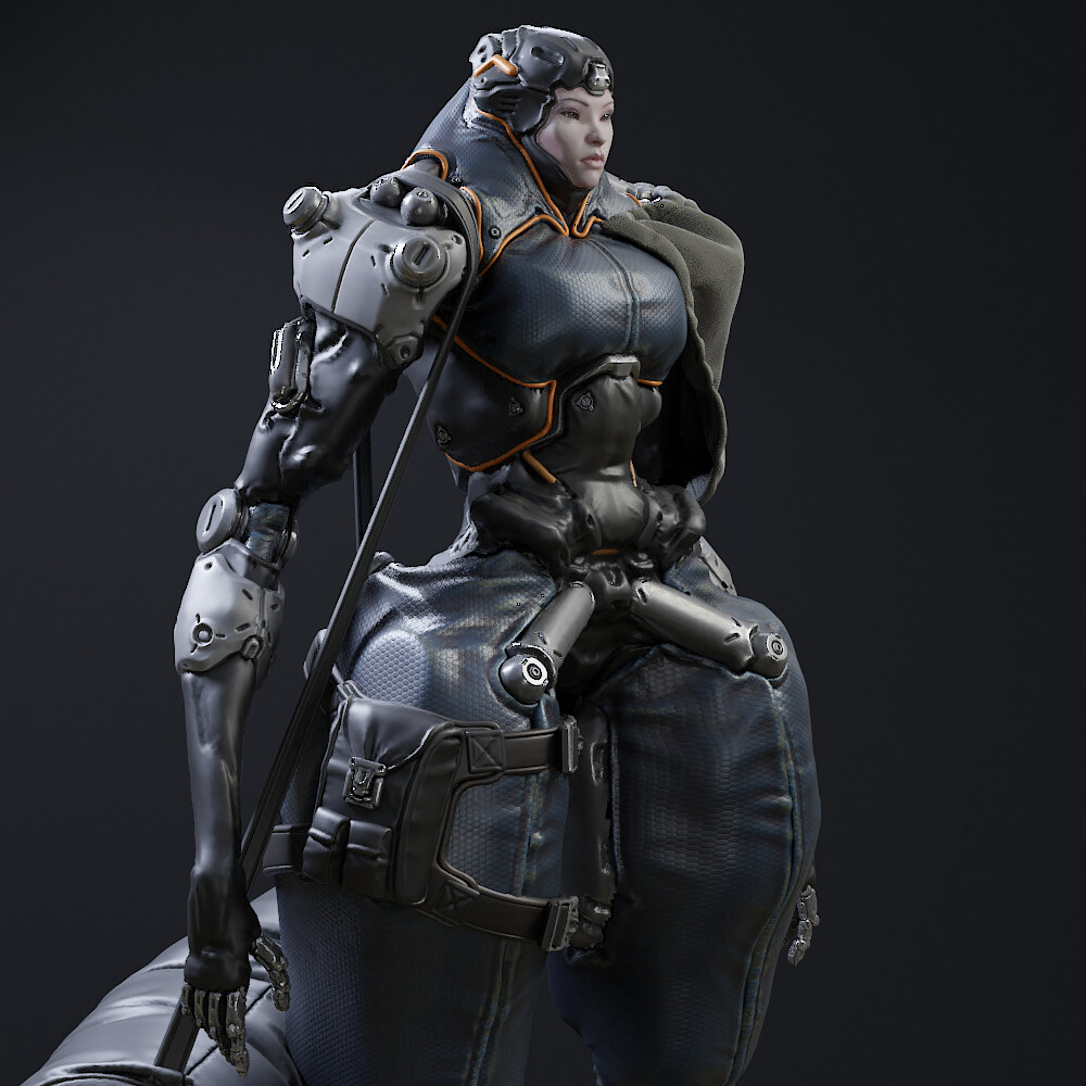 ArtStation - sci-fi character WIP