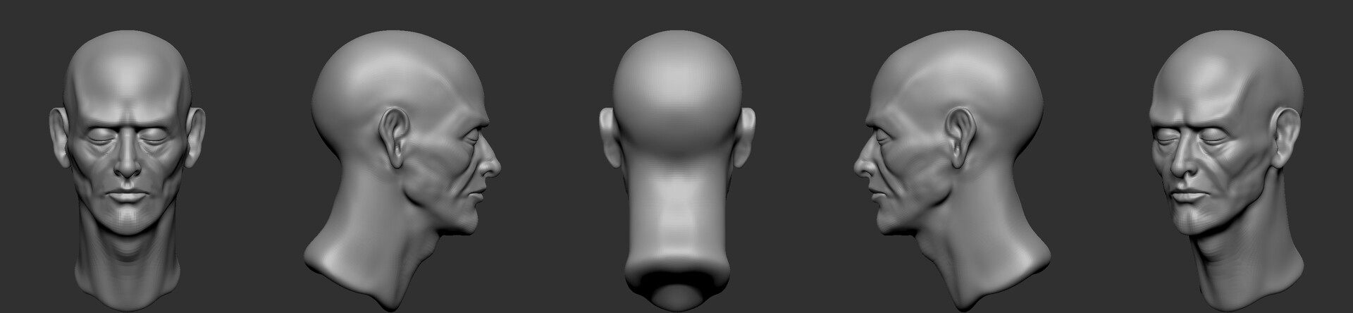 ArtStation - Head Studies Week of 4.06.20- 4.10.20