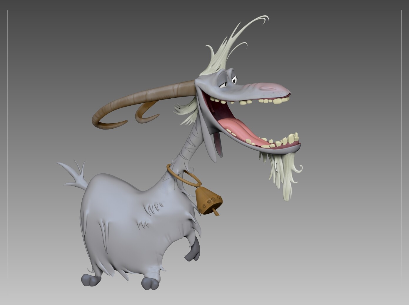 ArtStation - Making of a Goofy Goat