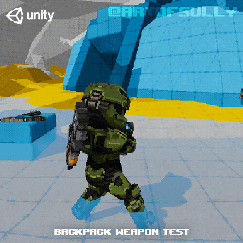 ArtStation - [Halo Project WIP] Backpack Weapon Test