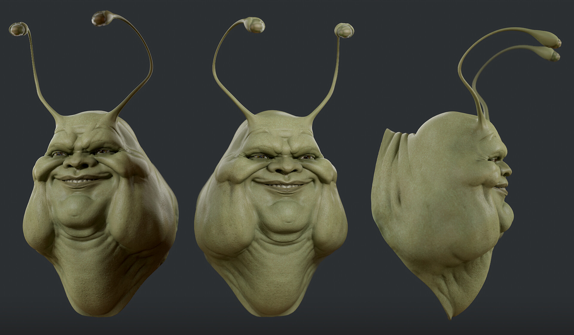 ArtStation - Creepy slug dude