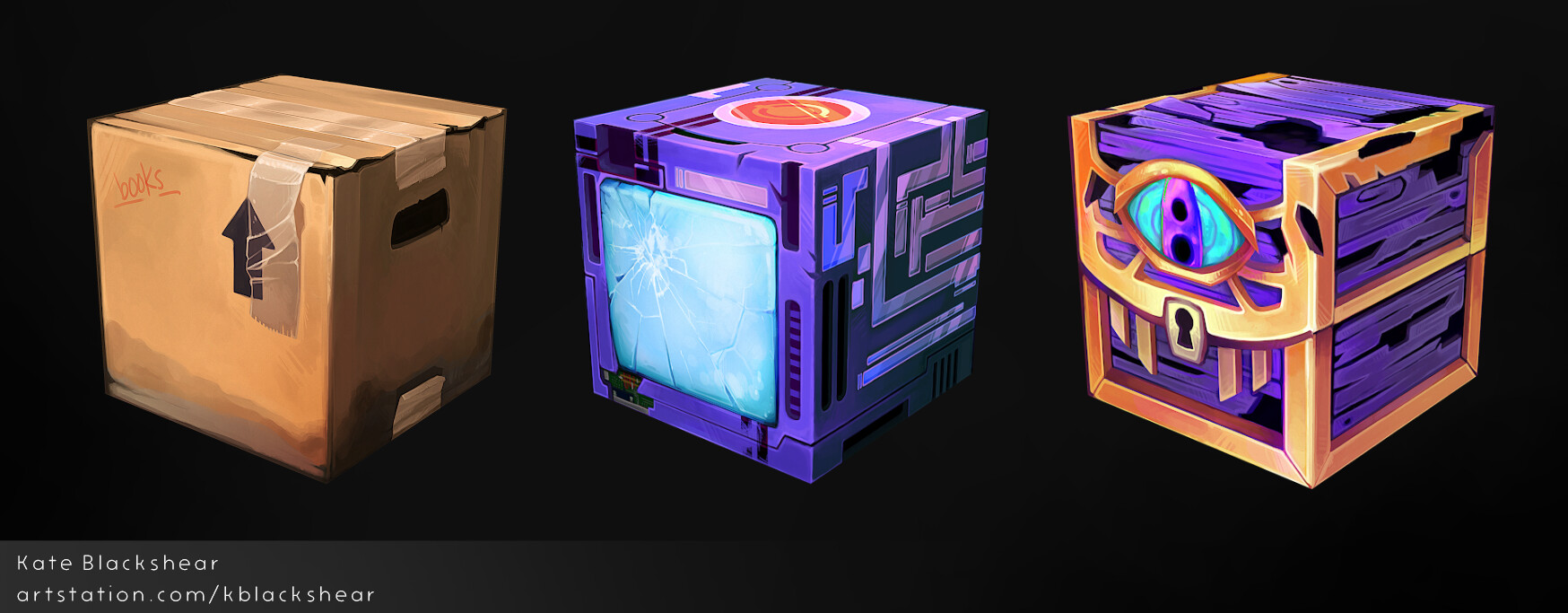 ArtStation - Stylized Cube Concepts: Process Pics/Thoughts + Final Renders