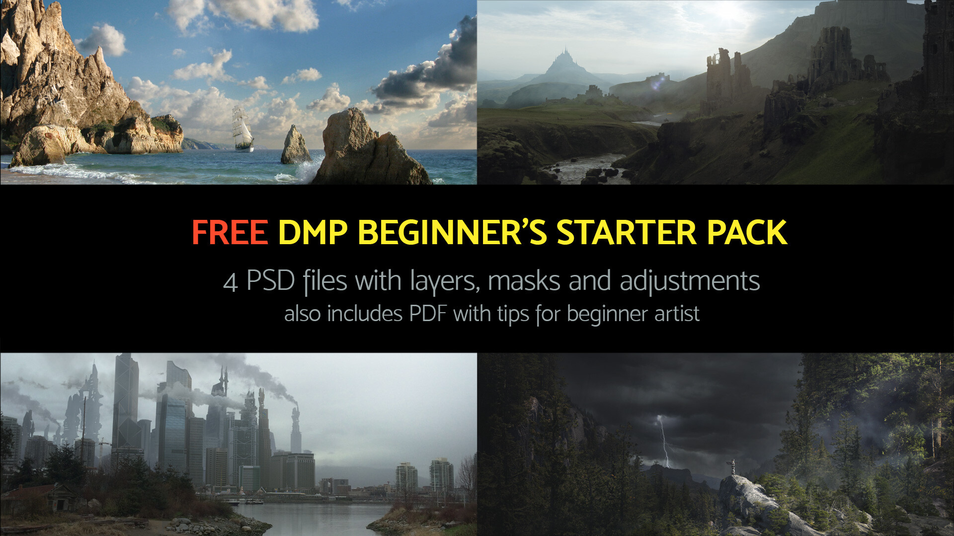 ArtStation - Free DMP Beginner’s starting pack in my store!