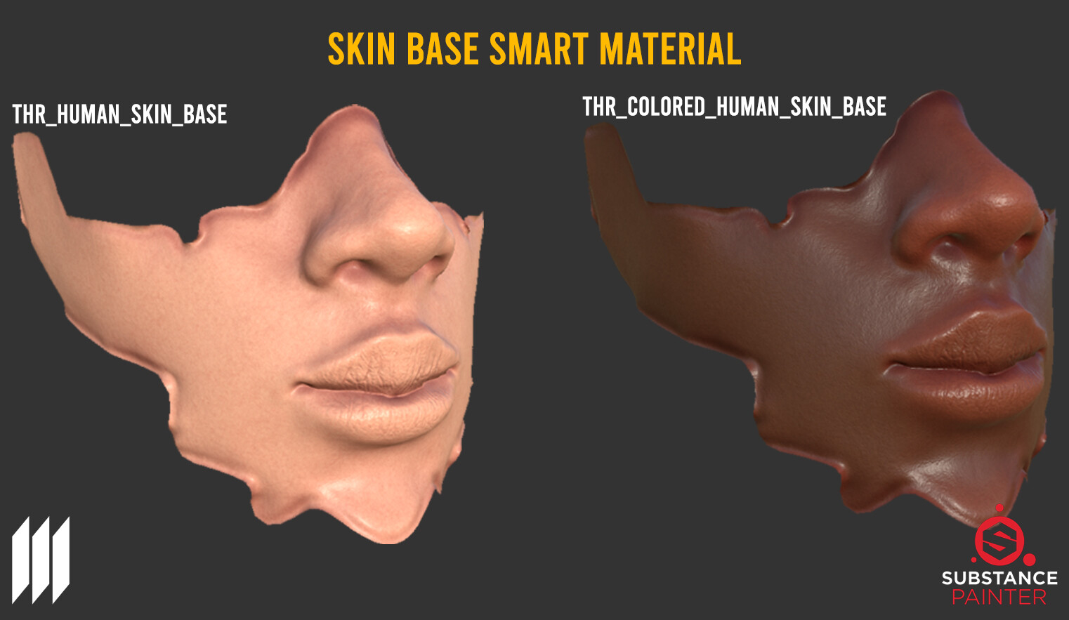 Diego M. Zanelli - Human Skin Base Smart Material For Substance Painter