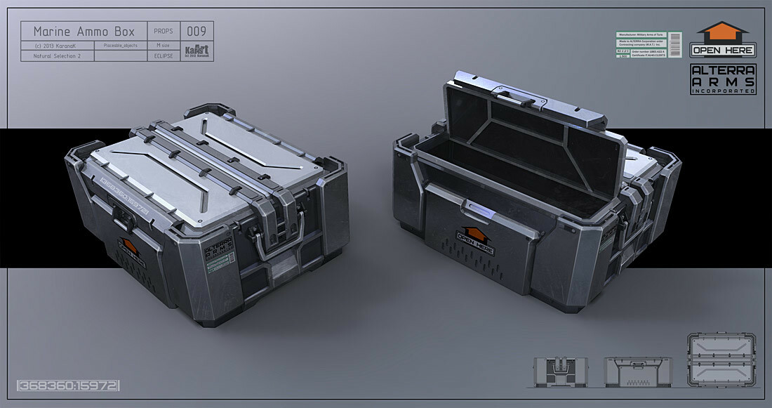ArtStation - Sci Fi Ammo Box | Hard-Surface Modeling Study