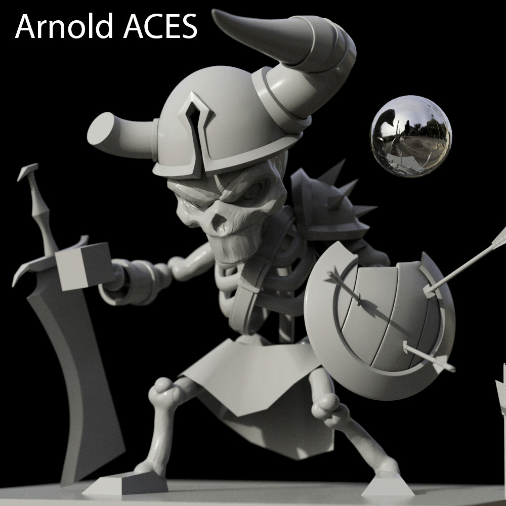 ArtStation - Comparing Maxwell render & Arnold ACES