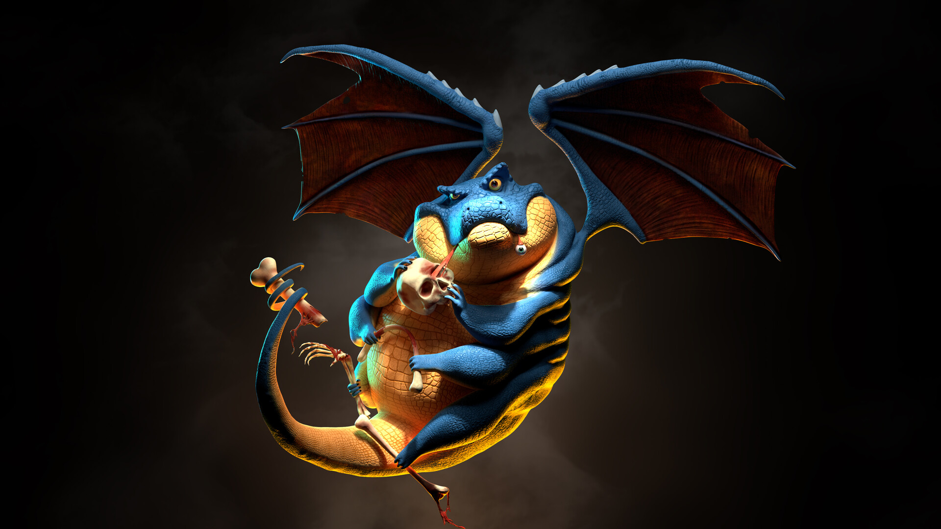 ArtStation - Sculpt, light, and compose a stylized dragon