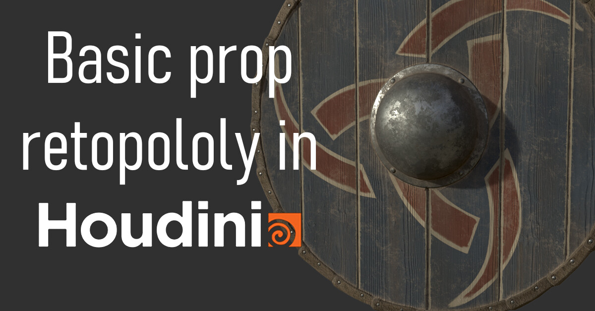 ArtStation - Retopology in houdini for props