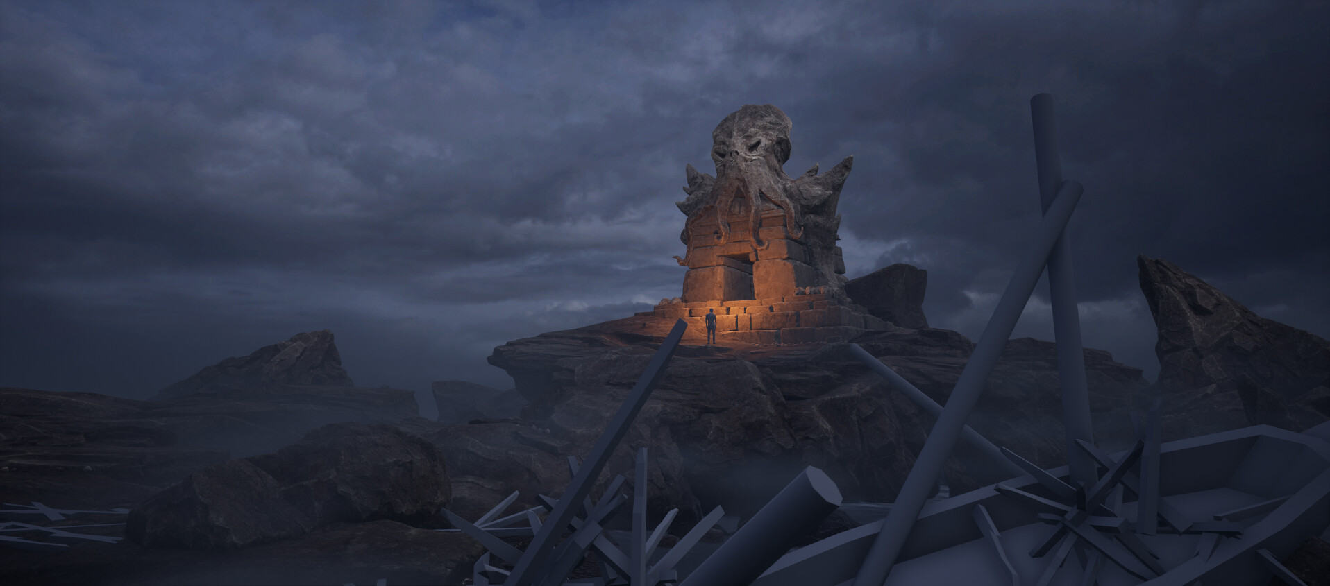 ArtStation - DiNusty Discord Monthly Challenge - Island, Update #2