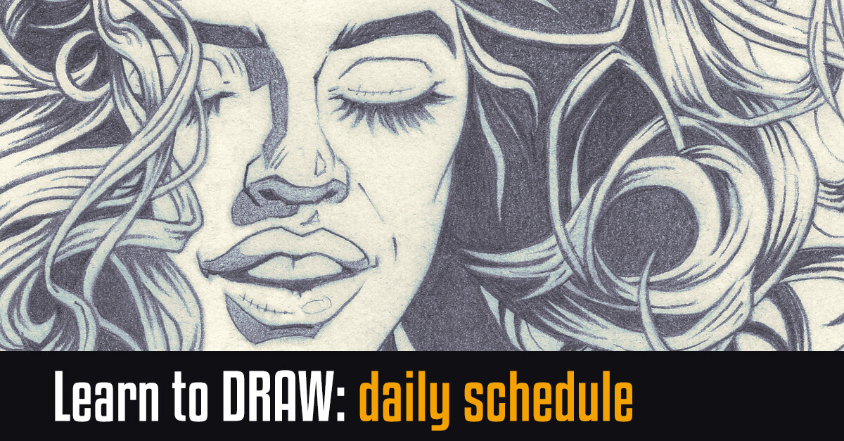 ArtStation - Learn to DRAW: daily schedule