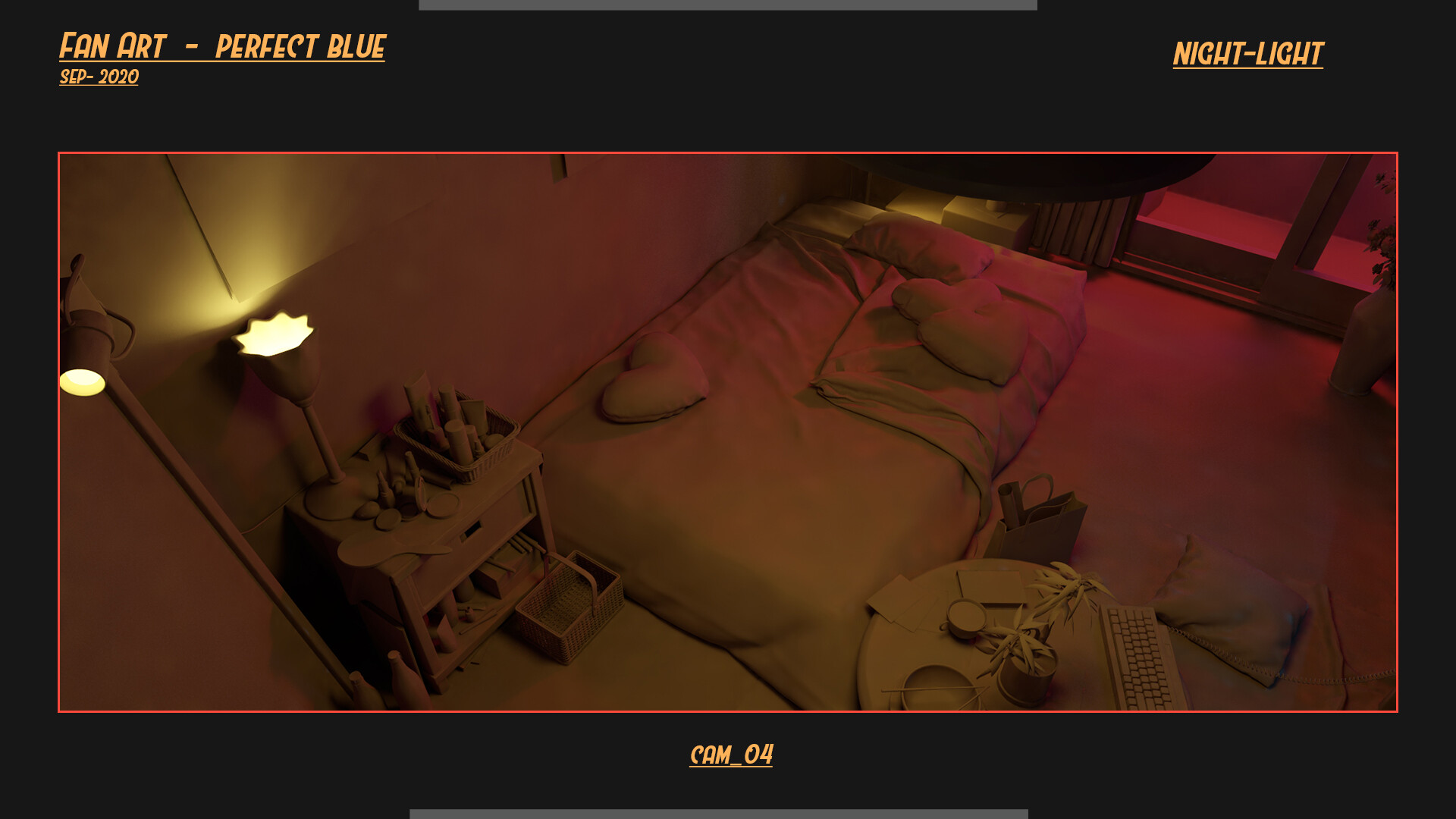 Sushil Suryavanshi - FAN ART - PERFECT BLUE MIMA'S ROOM - P9