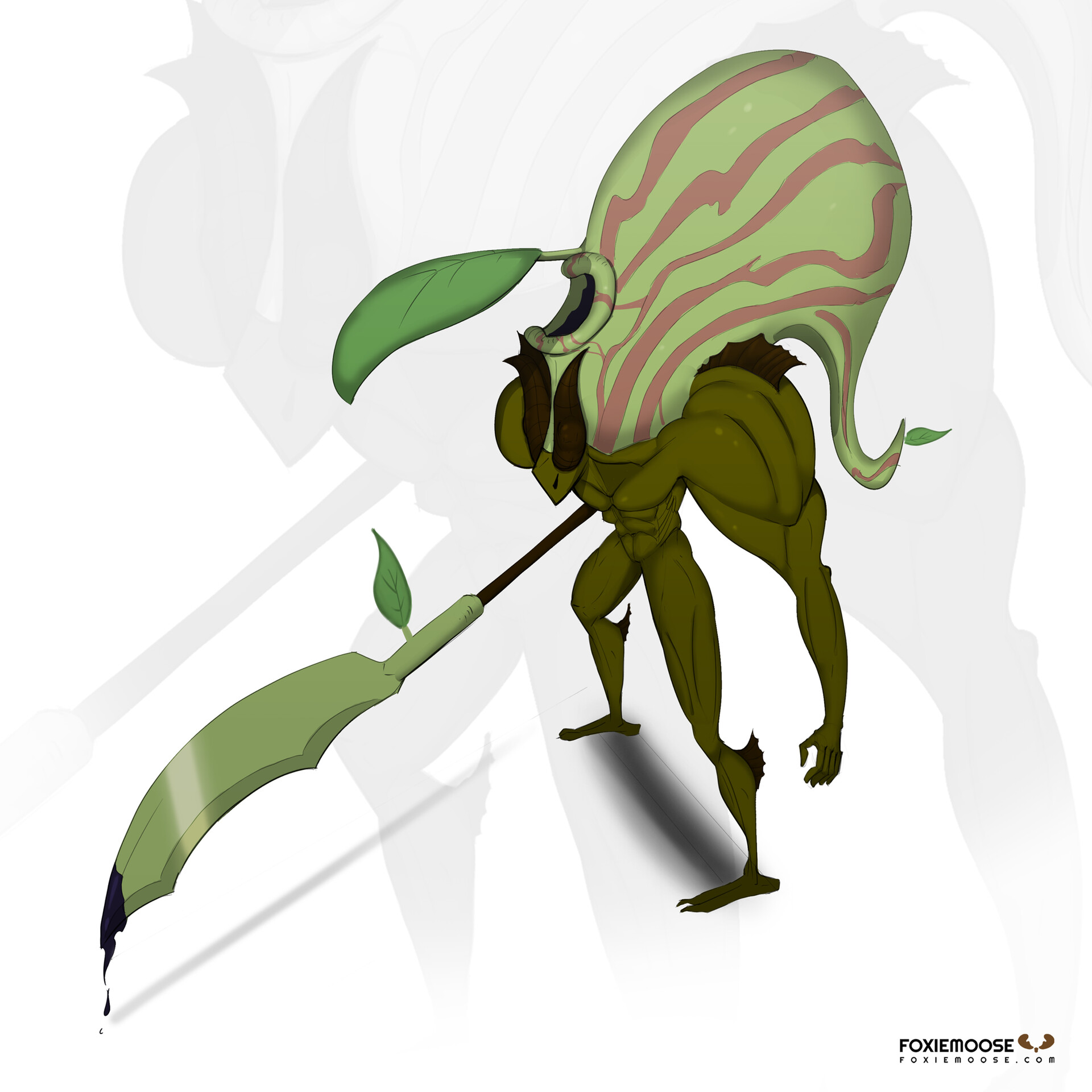 ArtStation - Floral Bodybuilder DPS Concept 2