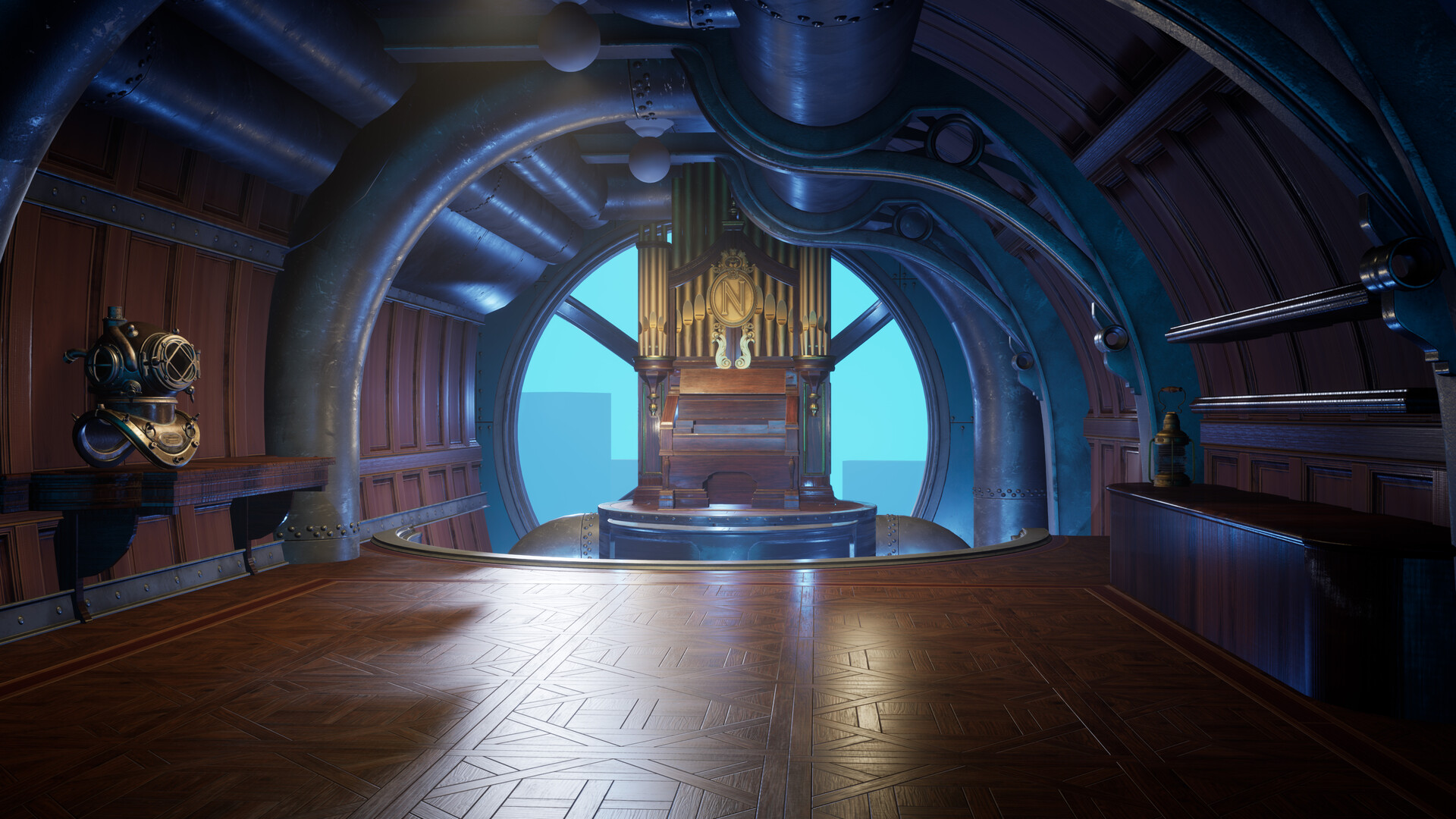 ArtStation - Captain Nemo's Cabin continued