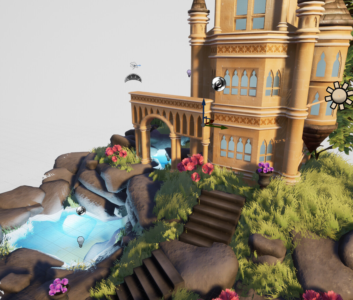 Nina Klos 🐟 - Gothic house part 3 - Shaders, VFX & Light in UE4