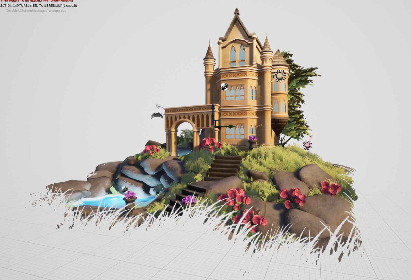 Nina Klos 🐟 - Gothic house part 3 - Shaders, VFX & Light in UE4