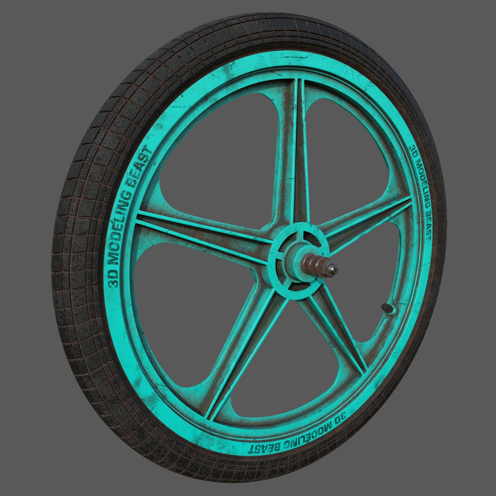 ArtStation - BMX Wheel: Substance & Maya WIP