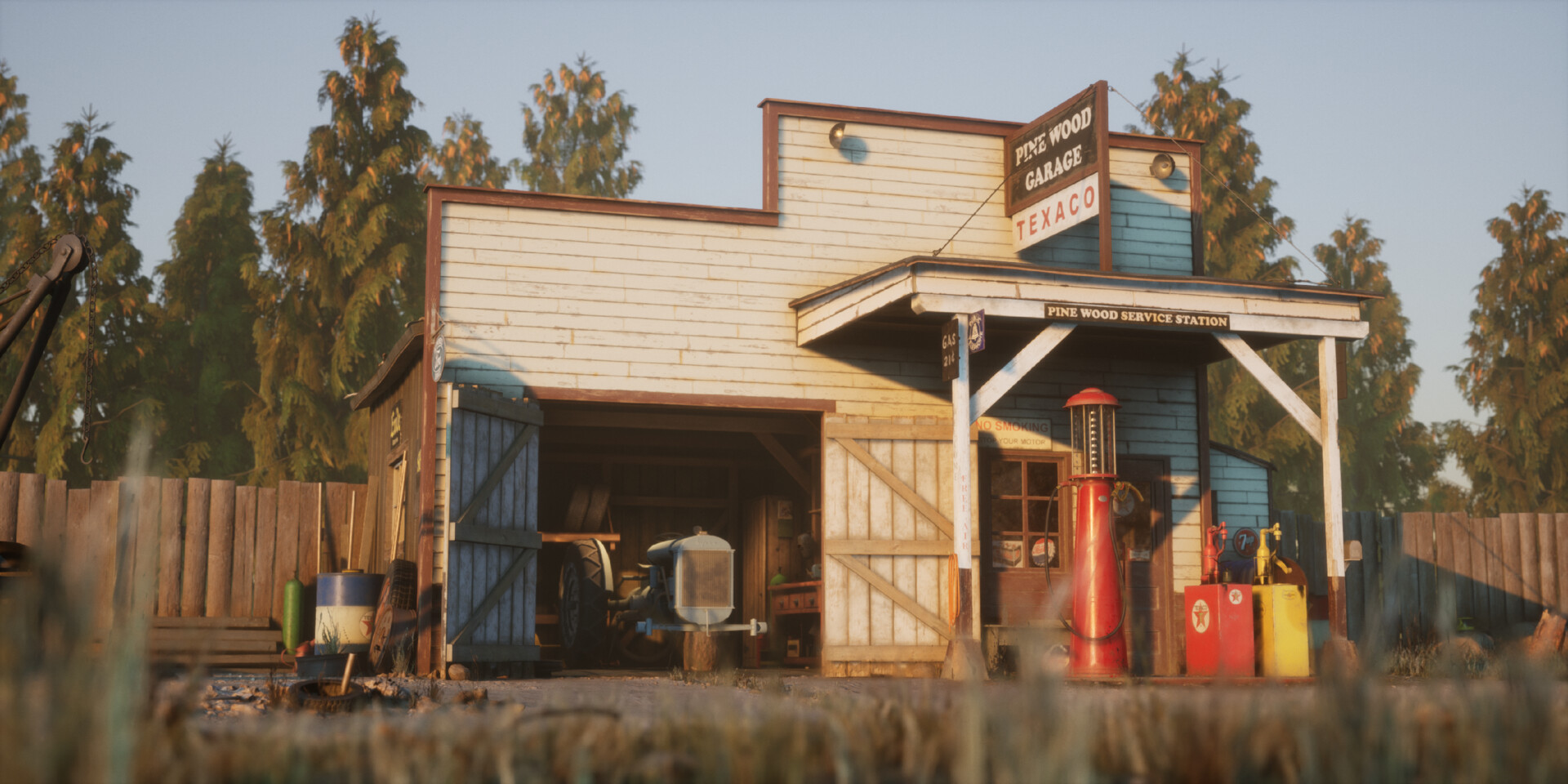 ArtStation - [WIP] UE4 Environment - Pine Wood Garage