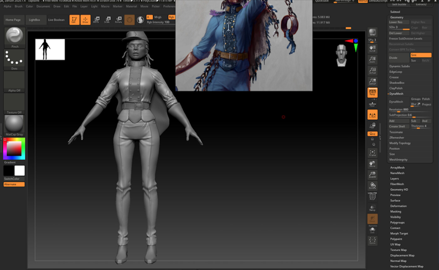 ArtStation - Captain Project Blog 5 - Sculpting more details