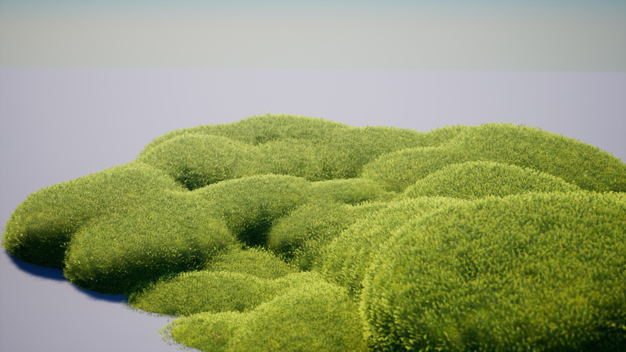 Chris Kabeya - WIP - UE4 Experiments: Card based moss visuals
