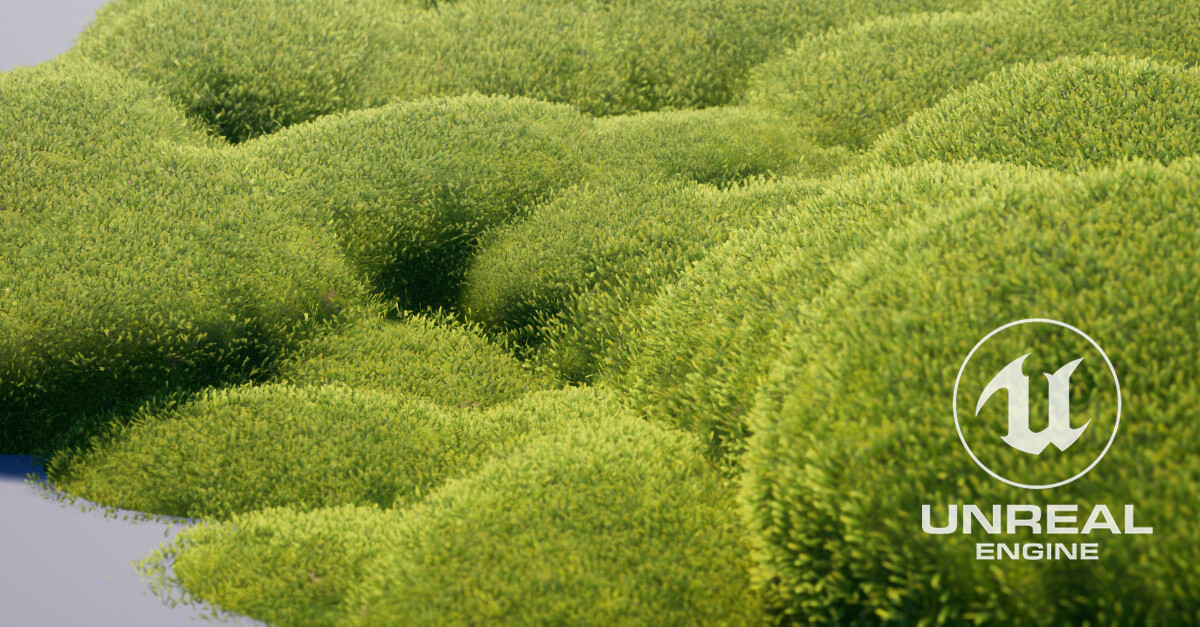 ArtStation - WIP - UE4 Experiments: Card based moss visuals