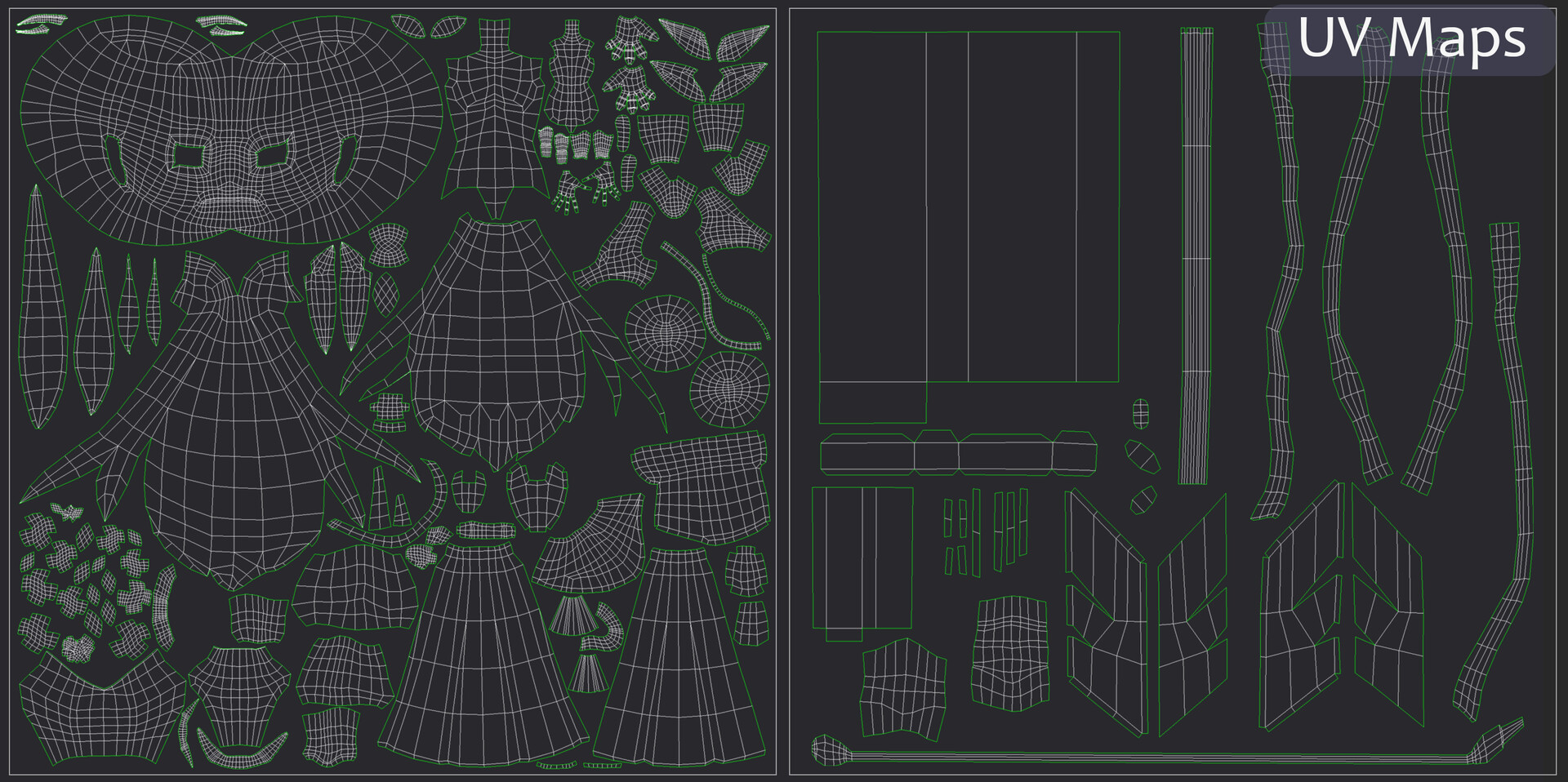 ArtStation - Floria Elf Archer - 3D Version_UVs