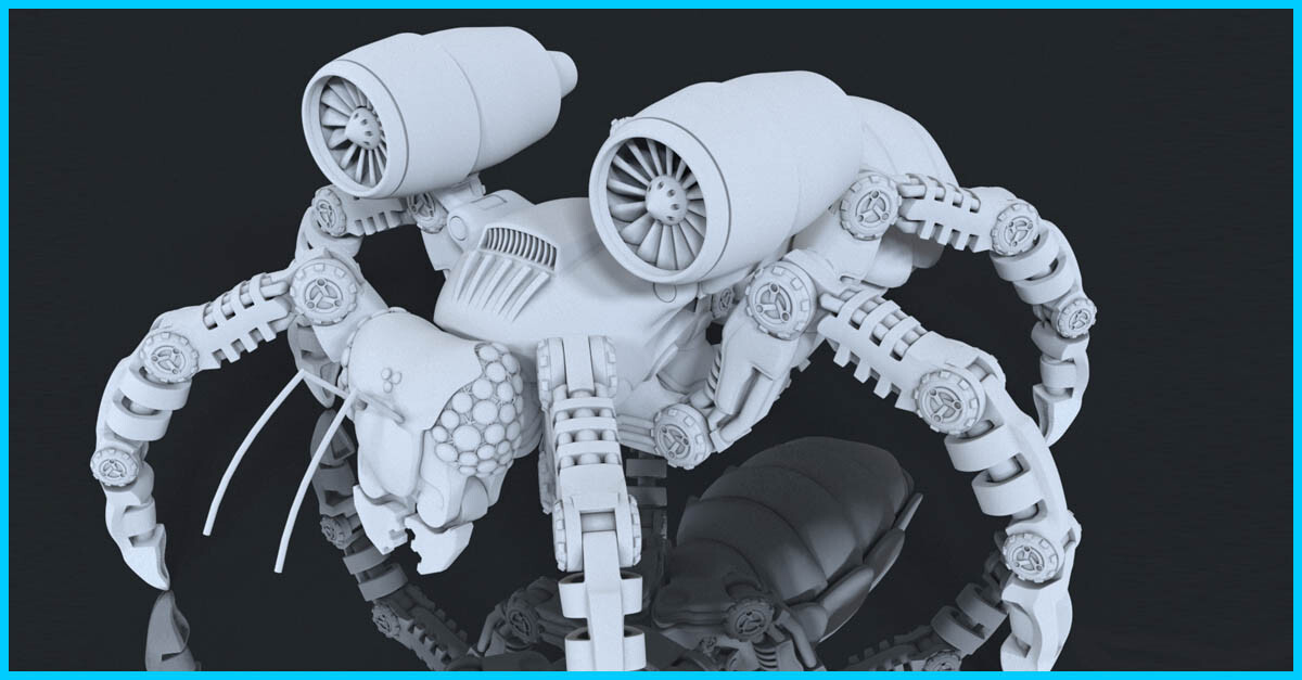 ArtStation - Personal project: WASP mecha