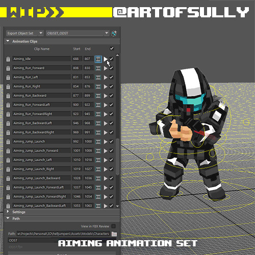 Brendan 'Sully' Sullivan - [Halo Project WIP] Aiming Animation Set