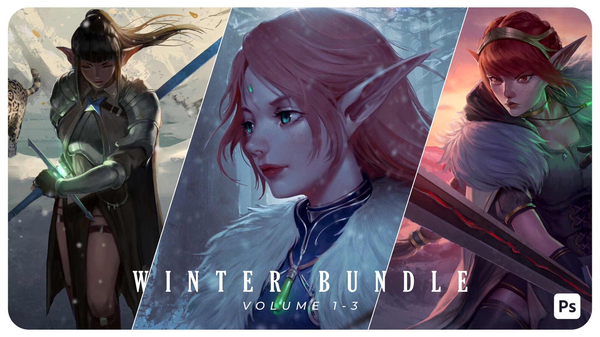 ArtStation - Tutorial & Walkthrough / Winter Bundle . Volume 1-3