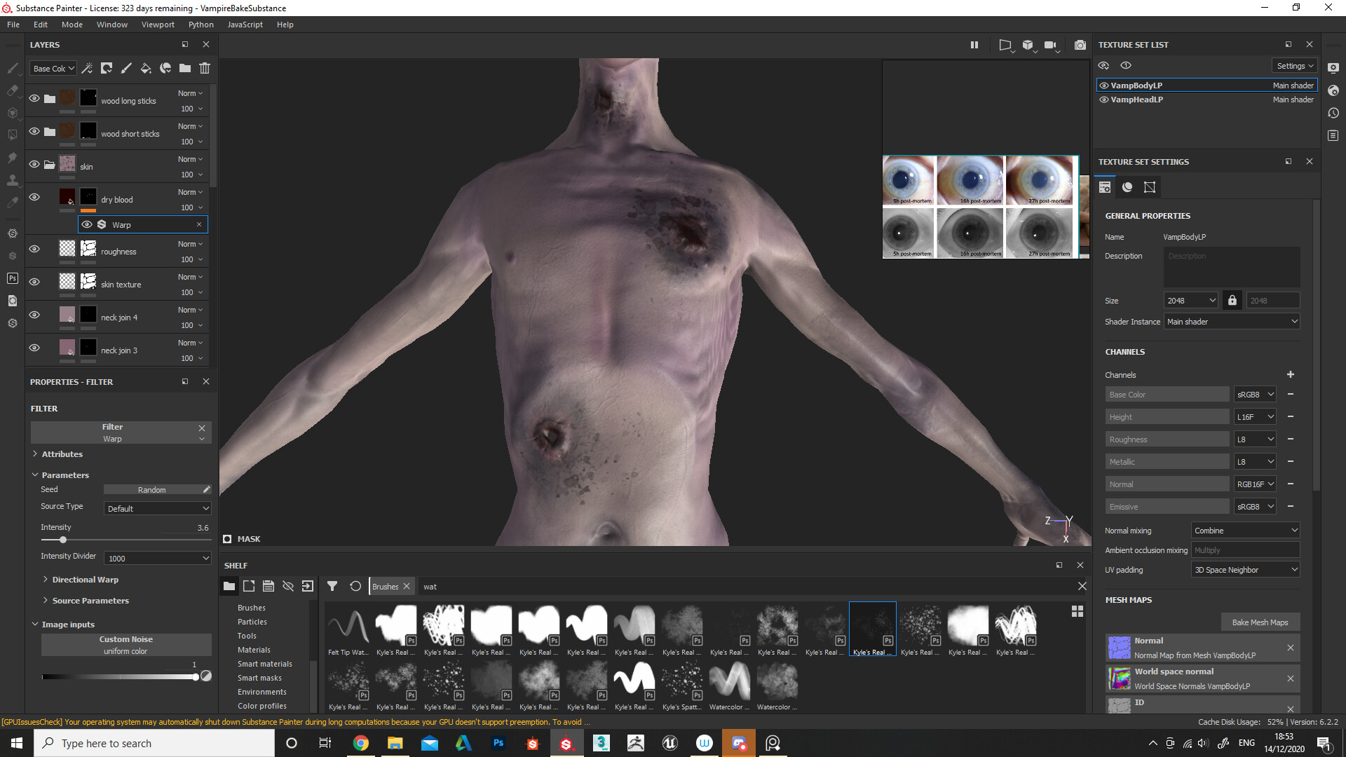 ArtStation - Autopsy Blog 18 - Texturing process