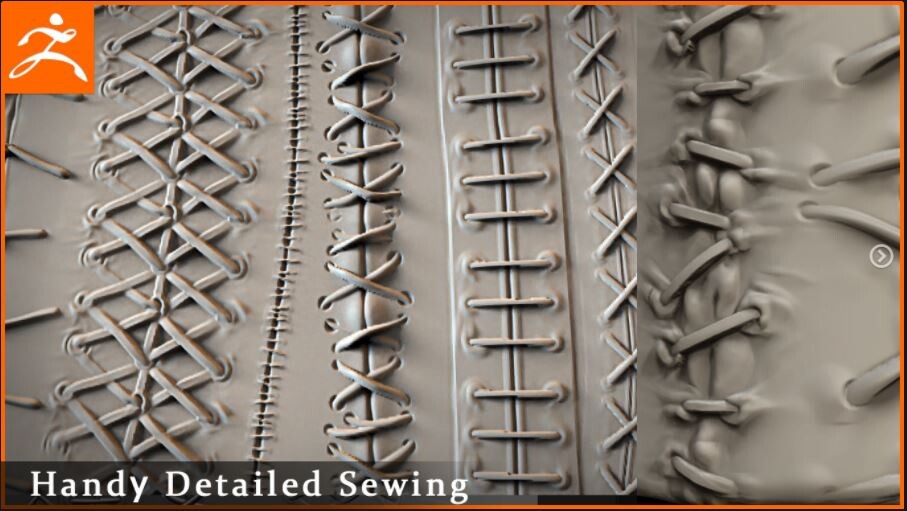 ArtStation - My TOP-5 Seams and Stitches Brushes at Artstation Markeplace