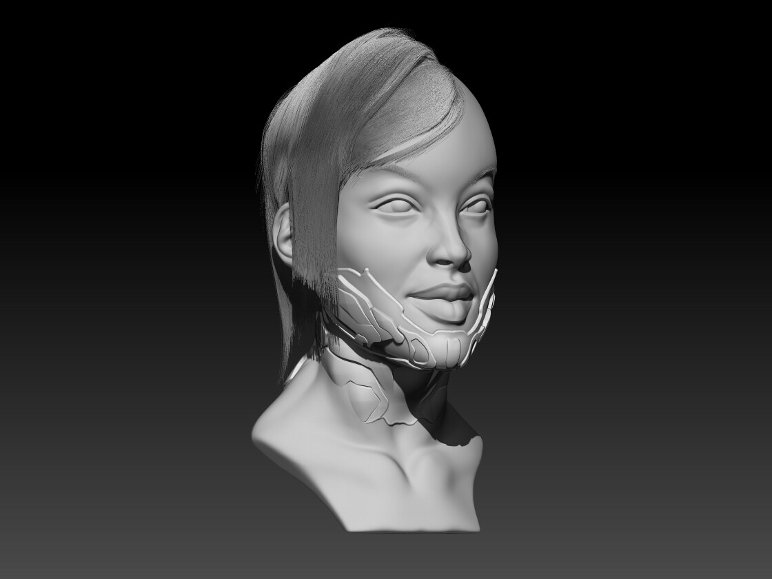 ArtStation - Bionic Face homework