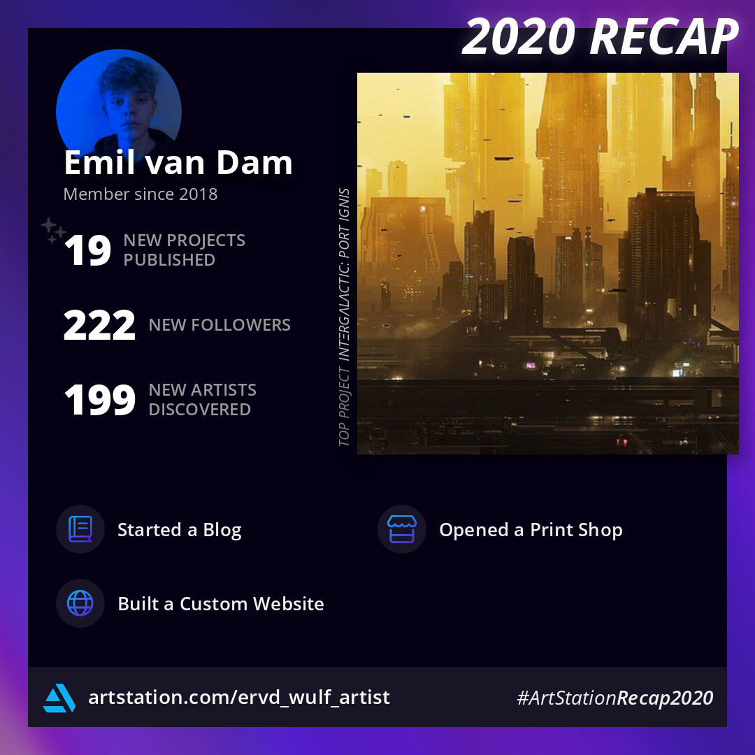 Emil van Dam - ArtStation Recap 2020